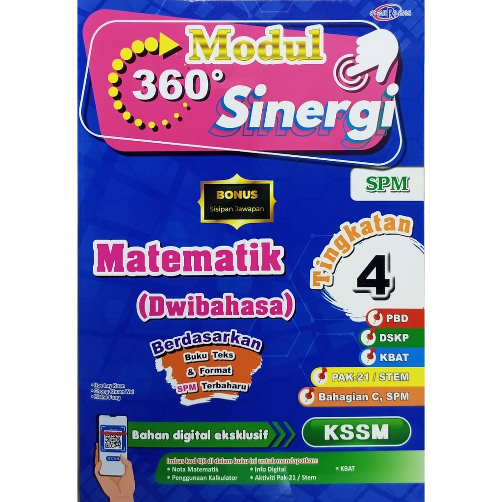 MODUL 360 SINERGI MATEMATIK TINGKATAN 4 (CEMERLANG) 2025 | Shopee Malaysia