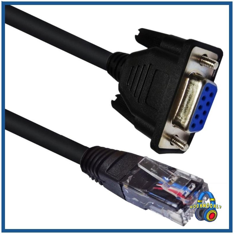 MOOMMY RS232 to RJ45 Serial Adapter RJ45 to RS232 Consoles Cable for ...