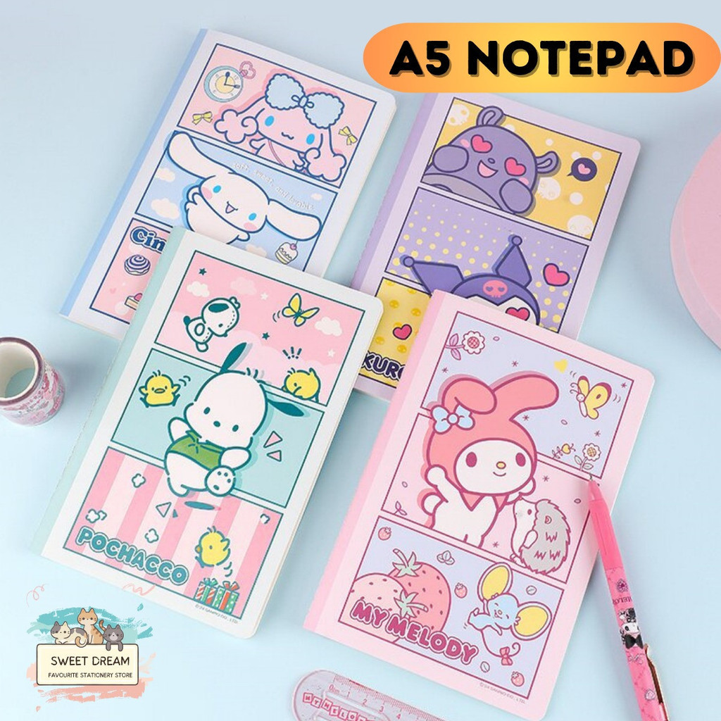 A5 Sanrio 81349 MINI Notepad Student Note Book Daily Planner LINE ...
