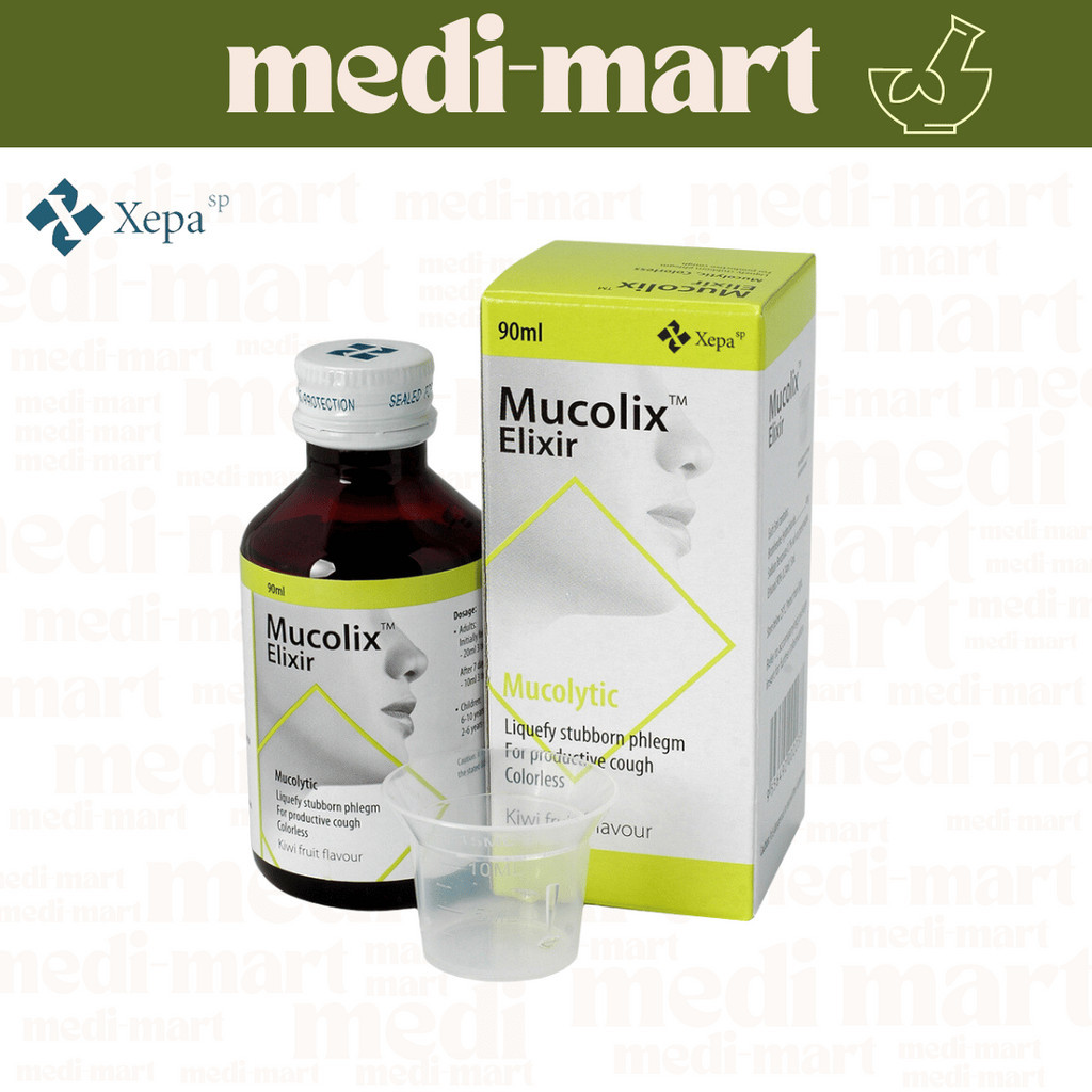 MUCOLIX Elixir Cough Syrup (90ML) | Shopee Malaysia