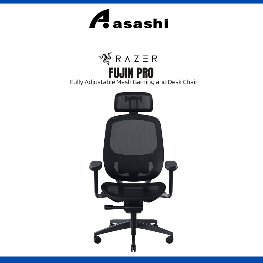Razer Fujin Pro Fully Adjustable Ergonomic Lightweight Breathable Mesh ...