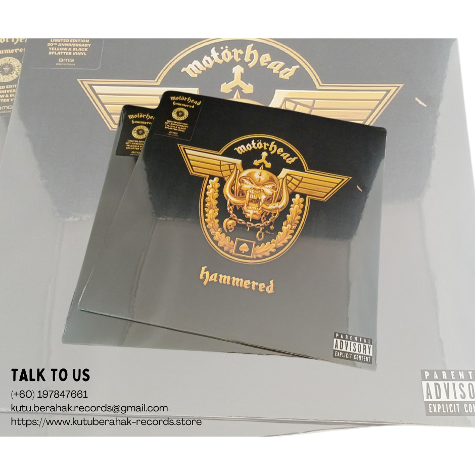 Motorhead - Hammered (12" Gold & Black Splatter Vinyl) | Shopee Malaysia