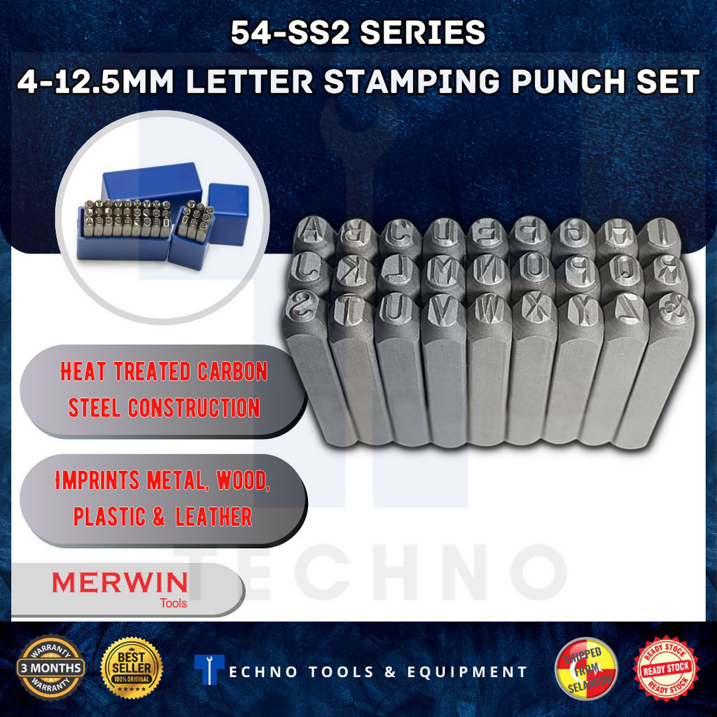 ALPHABET A-Z 0-9 LETTER NUMBER NOMBOR PUNCH PUNCHES PLATE BOARD METAL ...