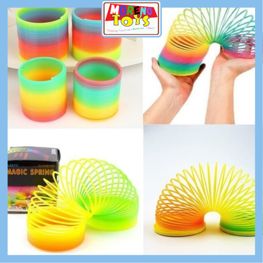 Rainbow Magic Spring Diameter 5,5 Plastic Rainbow Spiral Spring Toy ...