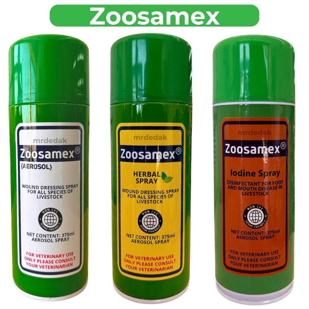[375ml] Zoosamex Wound Spray [Spray Luka Untuk Ternakan dan Haiwan ...