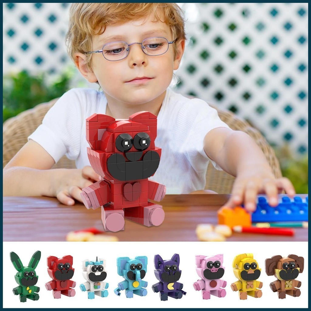 Smiling Critters Building Toy Set Poppy Playtime Figure Toys Block ...