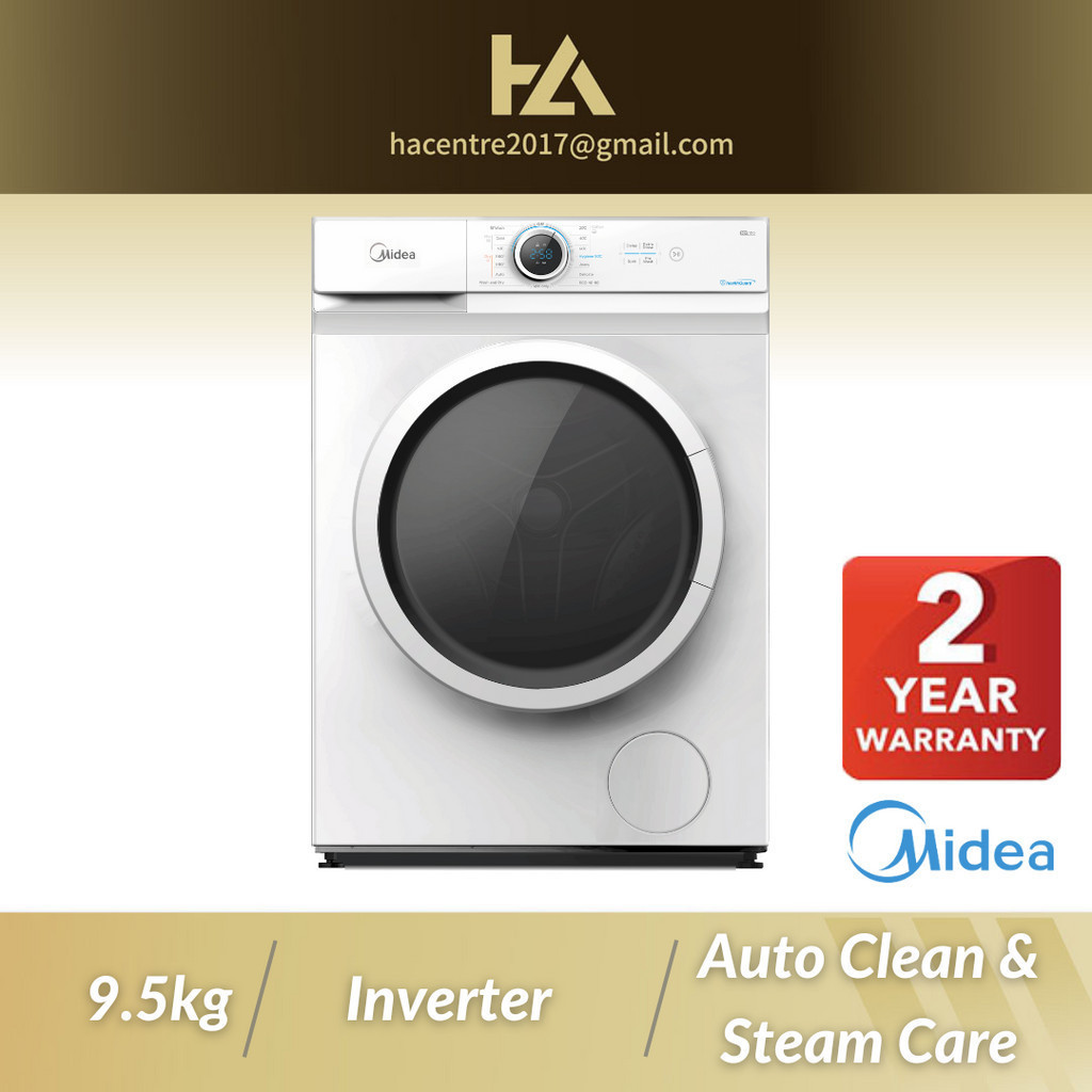 Midea 9.5KG Front Loading Washing Machine MF100W95B | Shopee Malaysia