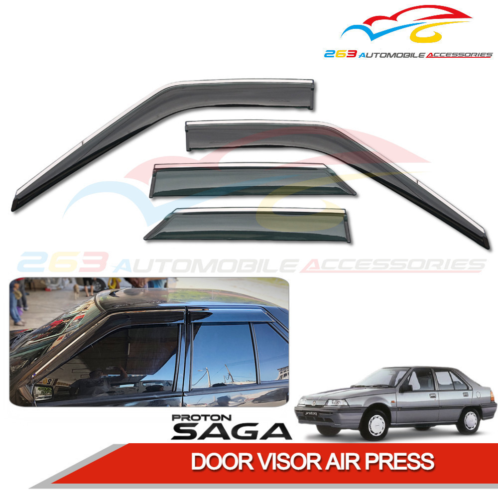 PROTON SAGA MAGMA / ISWARA 1985 DOOR VISOR AIR PRESS WITH CHROME ...