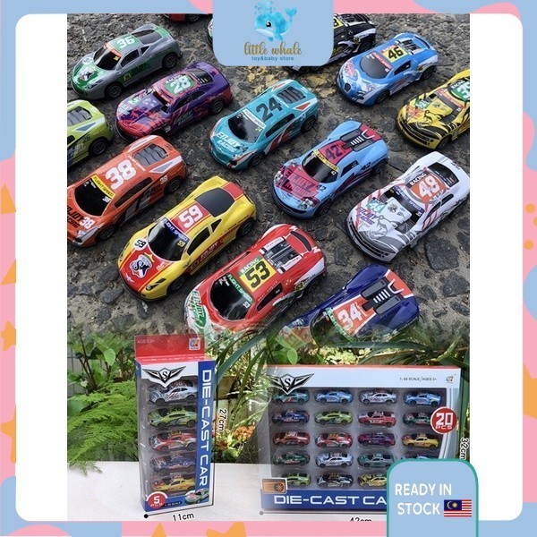 🐳20pcs 10pcs 5pcs 1pc Car Die-Cast Metal Push Car Kids Small Car Toy ...