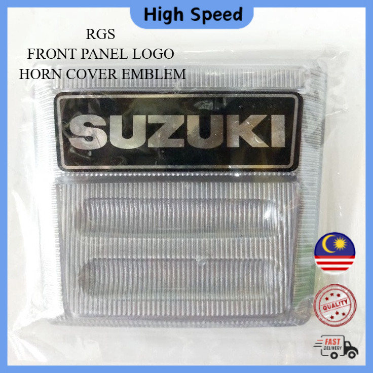 SUZUKI RGS RG SPORT RG110 FRONT PANEL LOGO HORN COVER EMBLEM FRONT HORN ...
