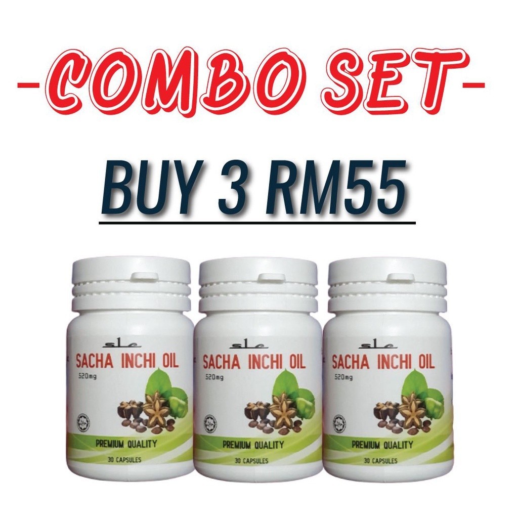 [READY STOCK] [OMEGA 3,6 & 9] Organic Sacha Inchi Oil / KAPSUL SACHA ...