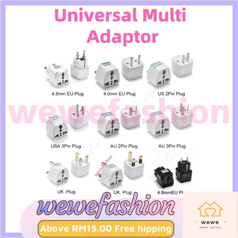Universal Multi Adaptor/Travel Plug/Socket/Adapter/UK/Euro/US/Africa ...
