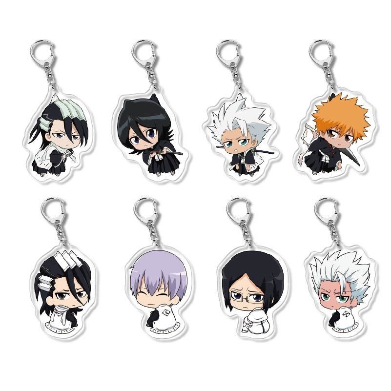 Anime BLEACH Acrylic Keychain Urahara Kisuke Kurosaki Ichigo Kuchiki ...