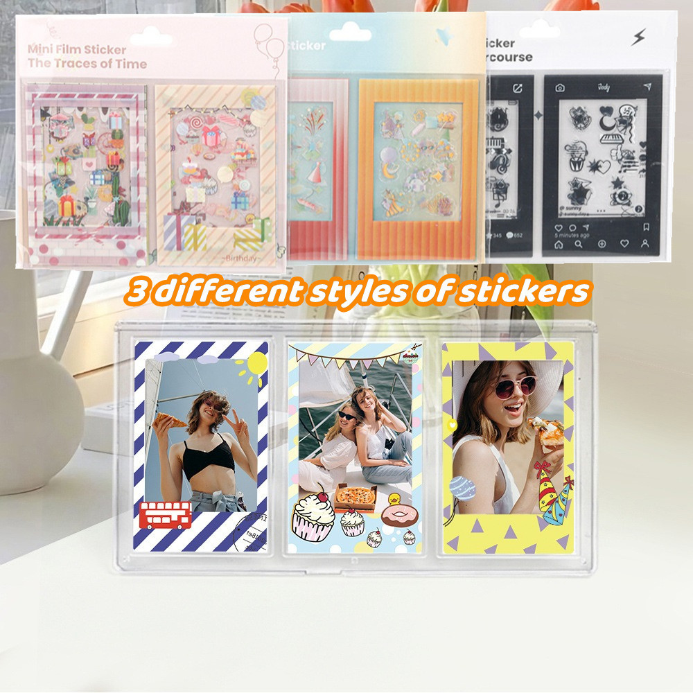 10/30pcs Photocard Border Decor Stickers Colorful Cute Waterproof ...
