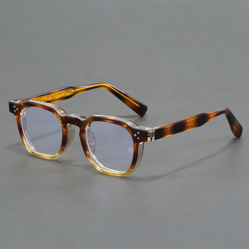 Retro Large Frame Glasses Frame Men Women Thick Frame Eyewear Square ...