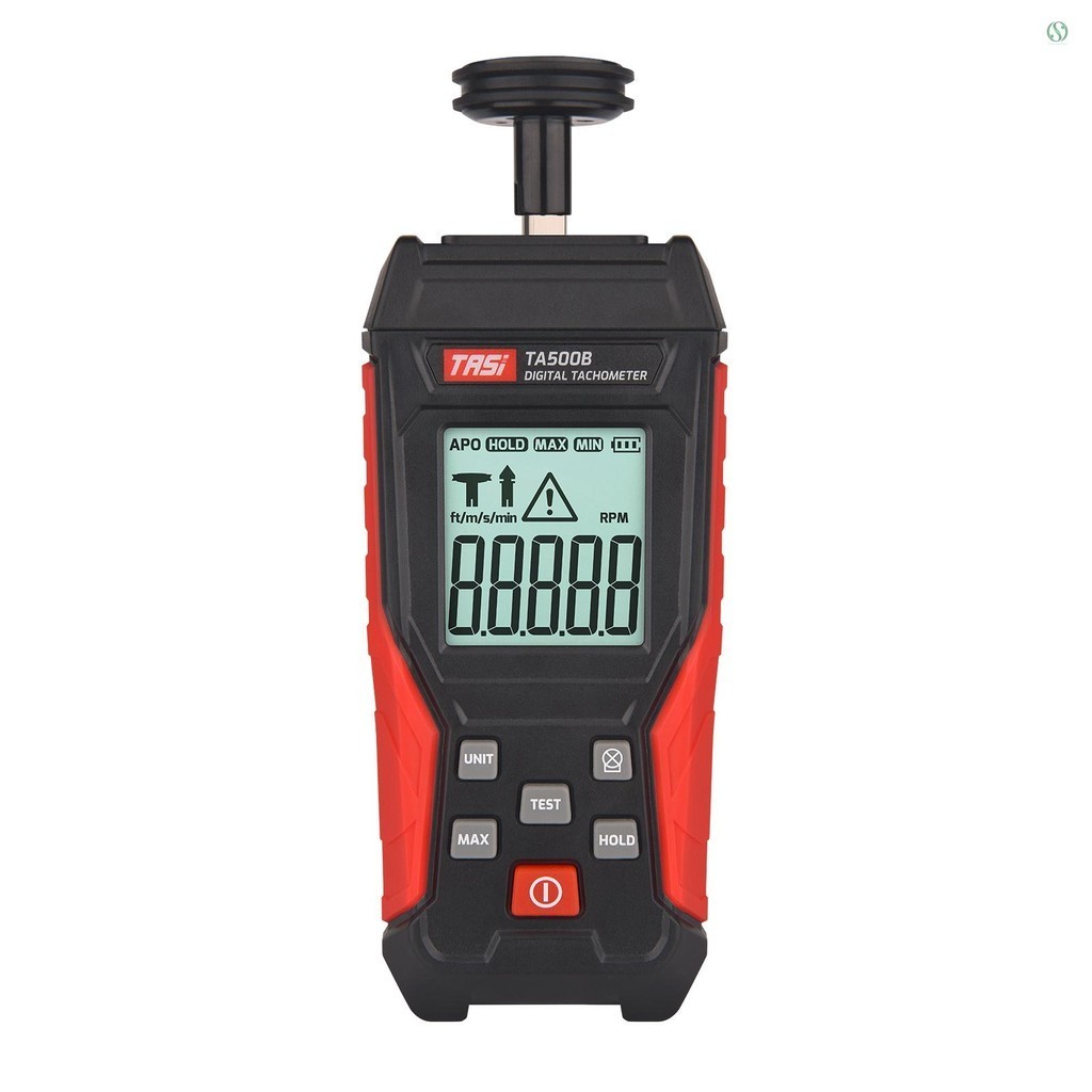 TASI Digital Tachometer Contact Type Mini RPM Tester Meter LCD Display ...