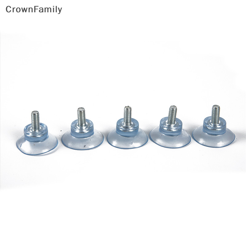 [CrownFamily] 5 Pcs M6/M8 Screw Rubber Suction Cup Transparent Sucker ...