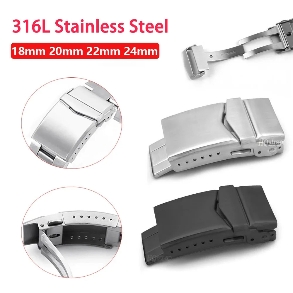 High Quality Solid Stainless Steel Watch Buckle 18mmm 20mm 22mm Metal ...