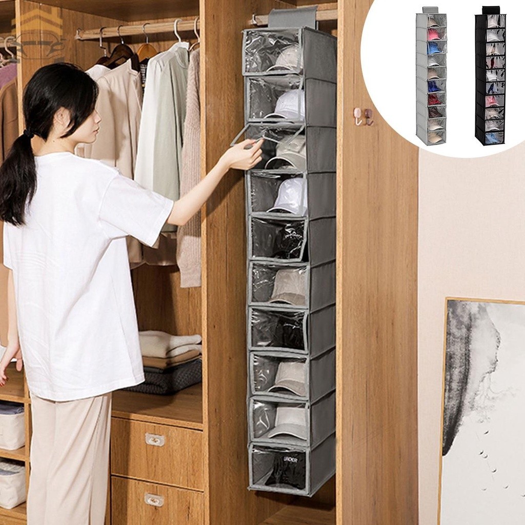 【Ready Stock】Hat Rack 10 Shelf Hat Rack Organizer for Baseball Caps ...