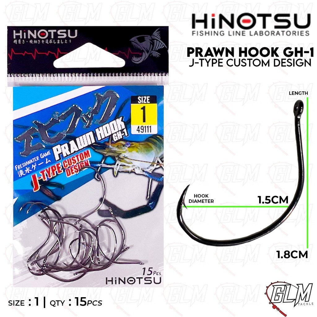 HINOTSU GH 1 PRAWN HOOK | MATA KAIL UDANG MATA UDANG | Shopee Malaysia