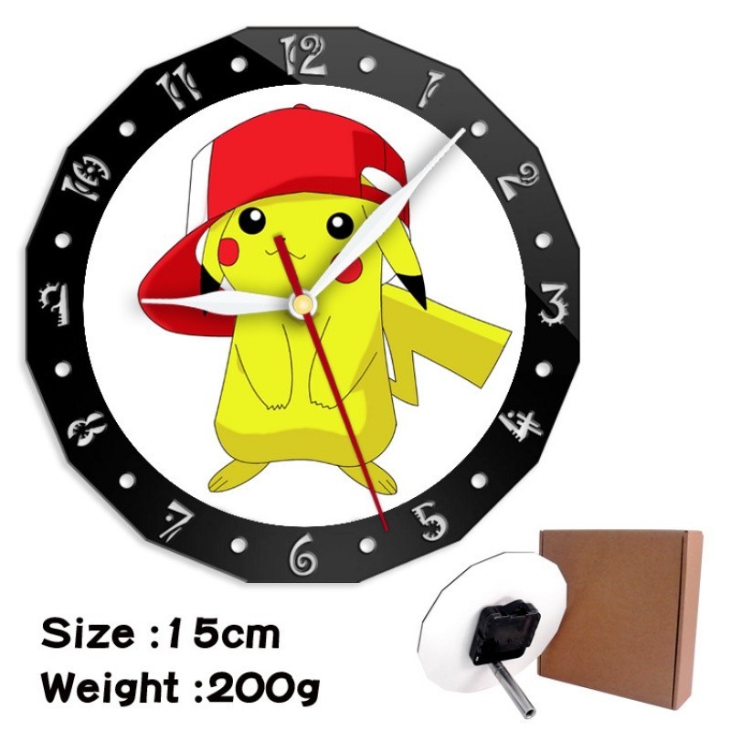 Pokemon Table Clock Elf Wall Clock Simple Clock Anime Countertop ...