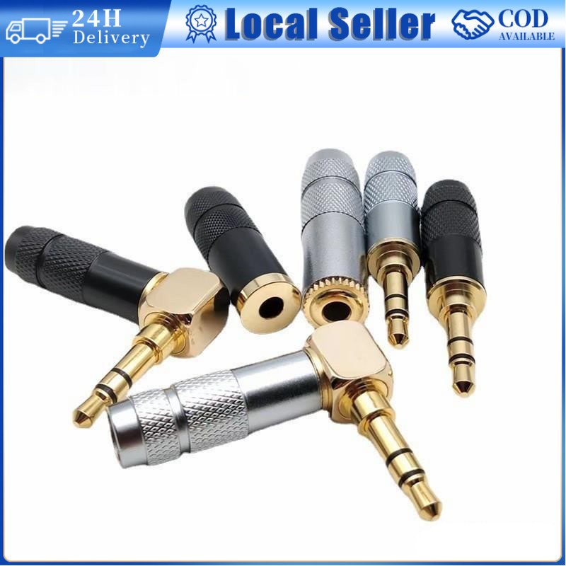 L Type 3.5mm Audio Connector Plug Headphone Sound Adapter headphone ...