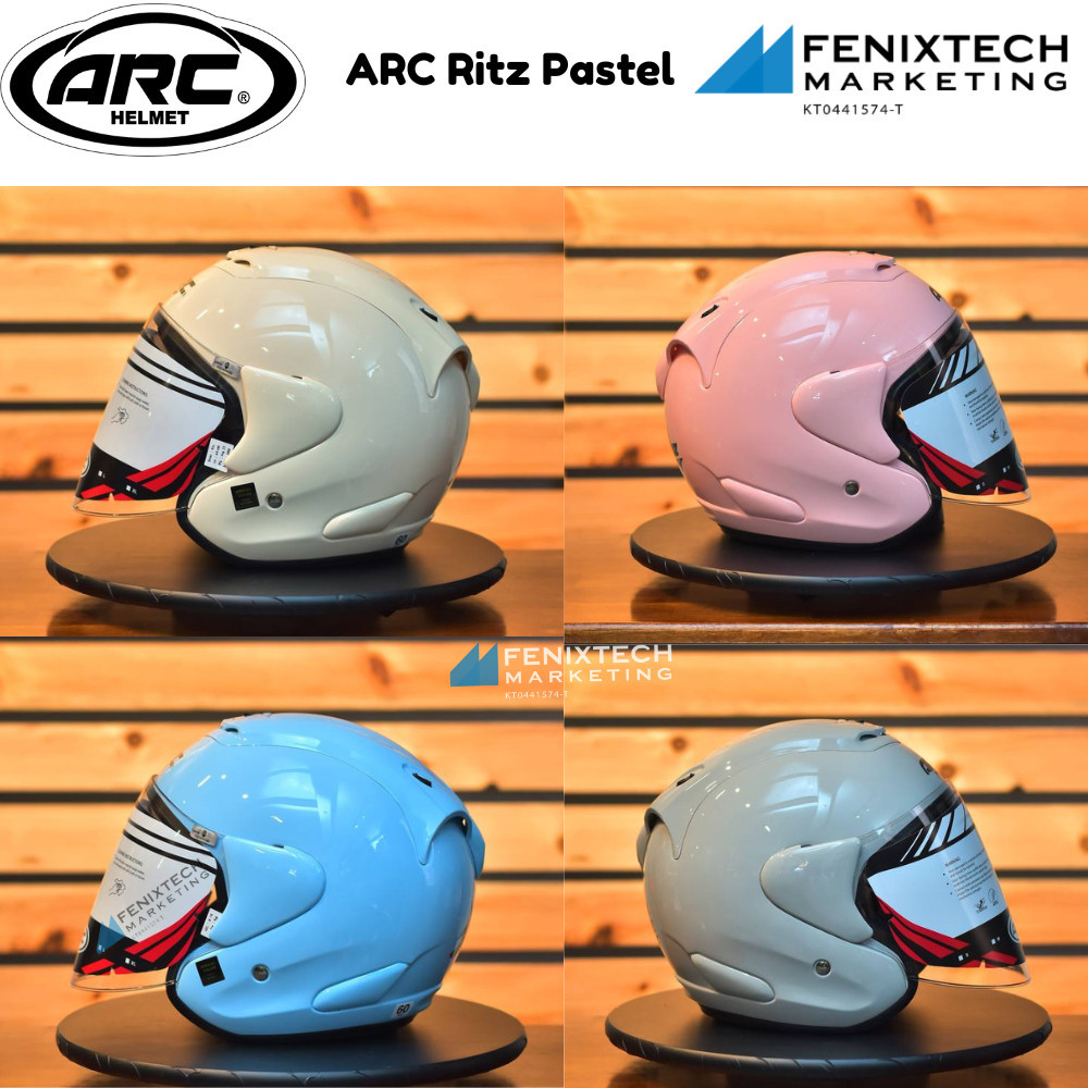 ARC Ritz Pastel Open Face Helmet | Topi Keledar ARC Ritz Pastel ...