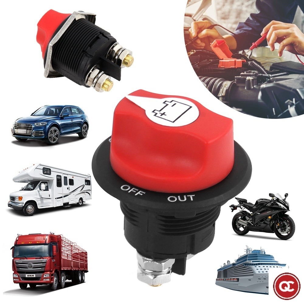 QC 50A/100A/200A Battery Isolator Rotary Cut Out Off Switch Kit Leakage ...