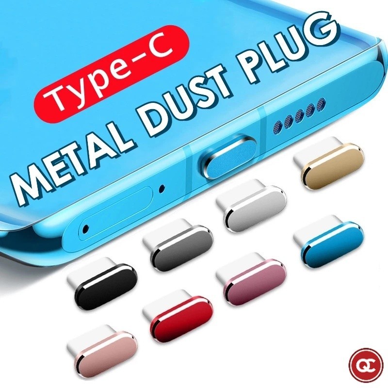 QC Anti-Dust Plug Type-C Charger Port Block Metal Stopper Cover For ...