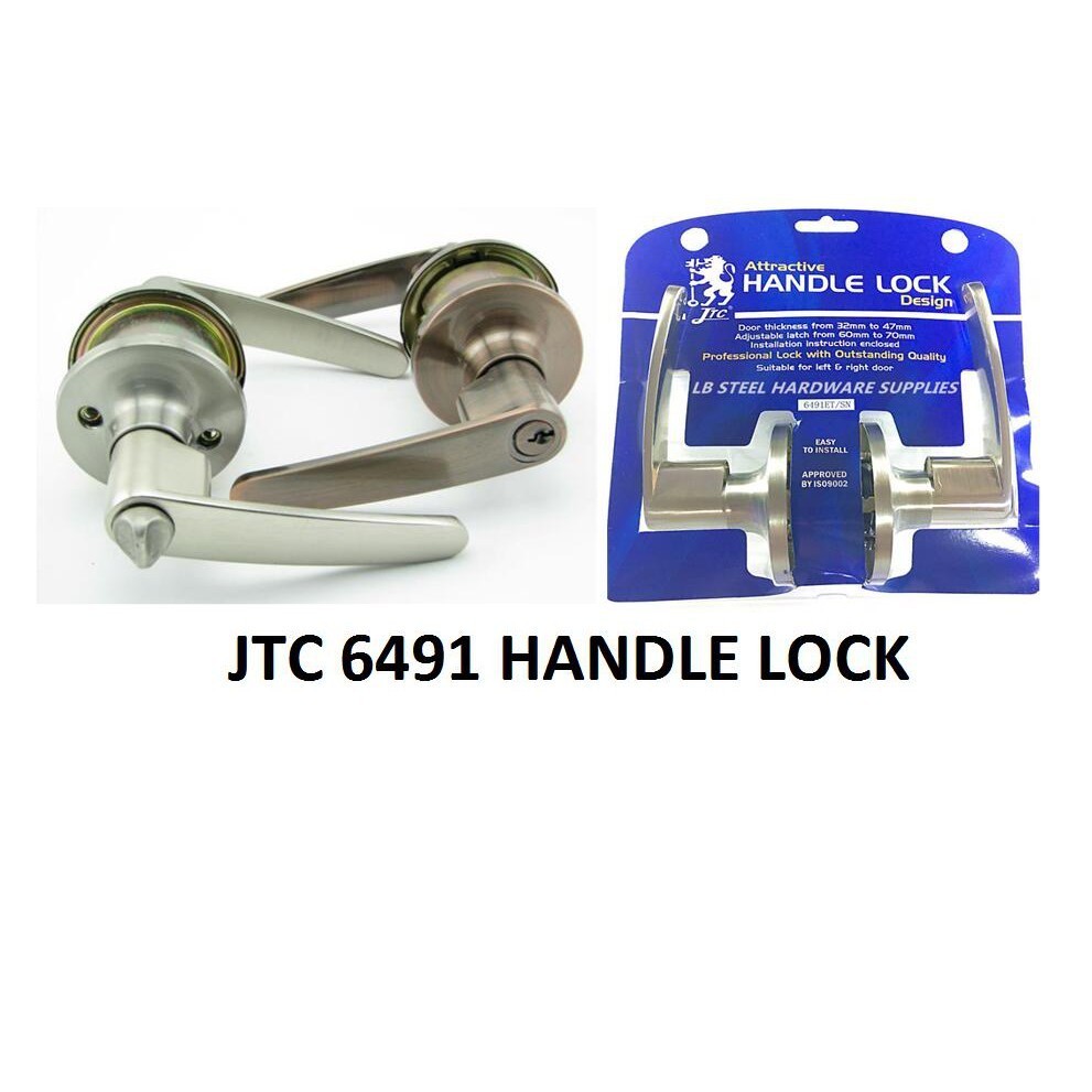 JTC ATTRACTIVE HANDLE LOCK 6491 (S/STEEL & ANTIQUE) | Shopee Malaysia