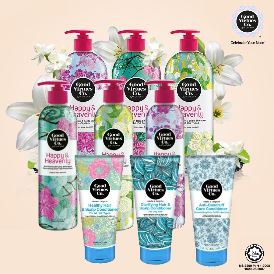 GOOD VIRTUES Anti-Dandruff Care SHAMPOO/ CONDITIONER 80ml / 300ML / 700ml ( Clarifying / Healthy ...