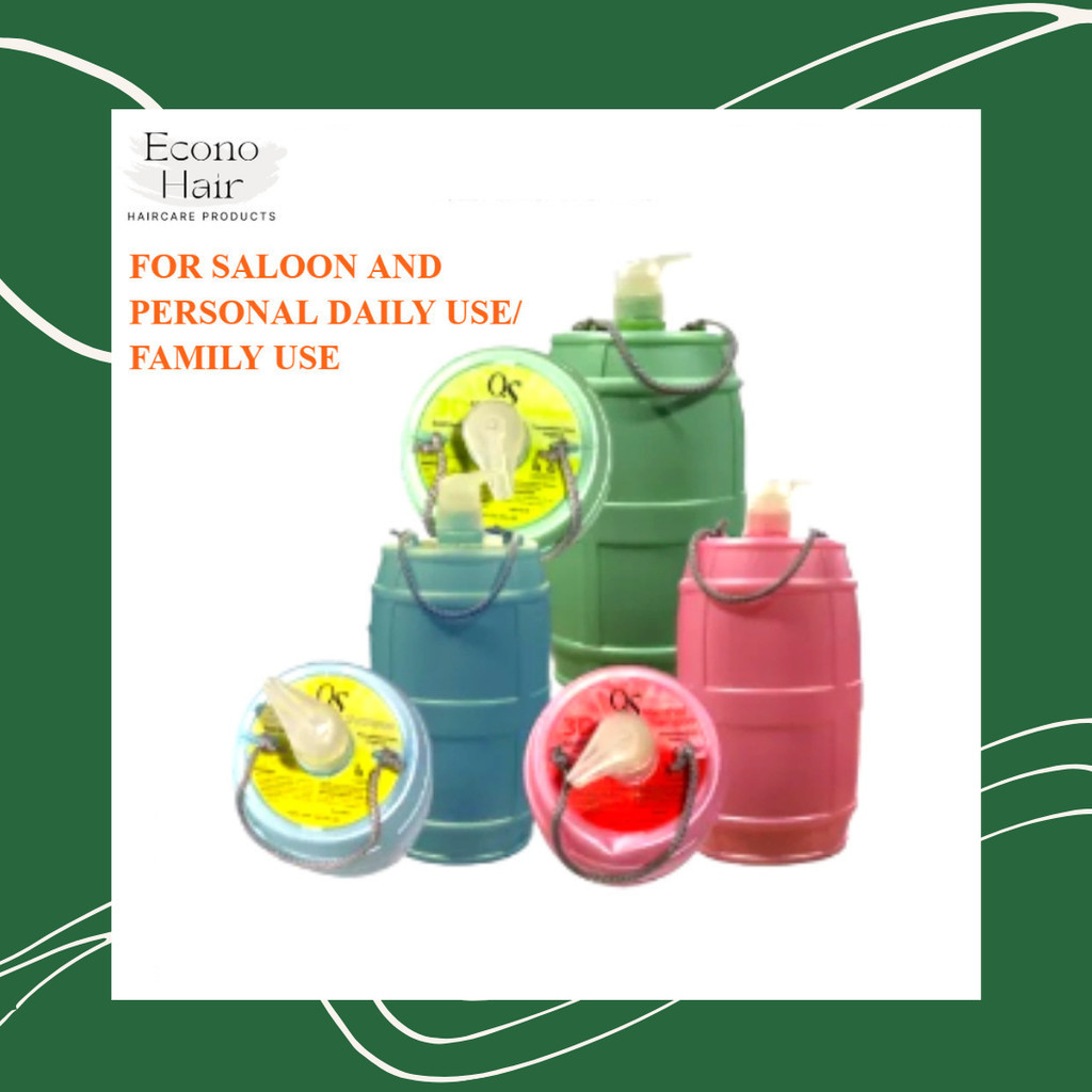 QS GOLD SERIES 3D GALLON SHAMPOO/ CONDITIONER 3000ML SHAMPOO TONG ...