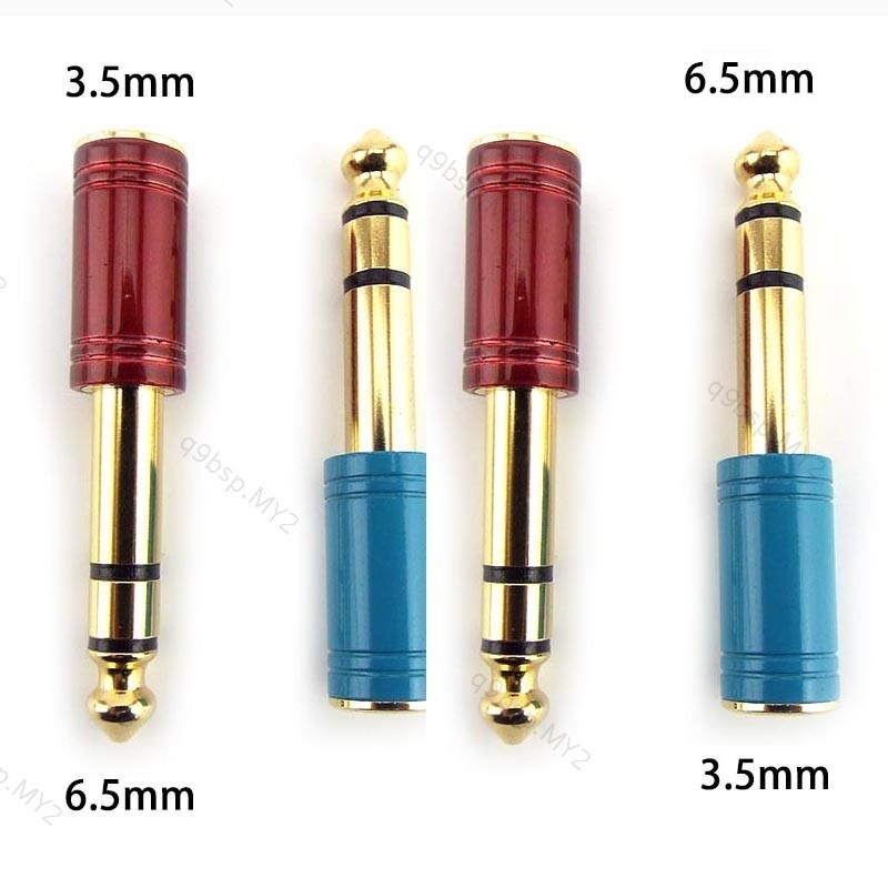6.35mm Male To 3.5mm Female Stereo Jack Plug Audio Connector Headphone ...