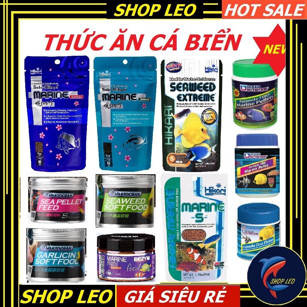 Marine fish food (meat, seaweed, algae and synthetic) - premium marine ...