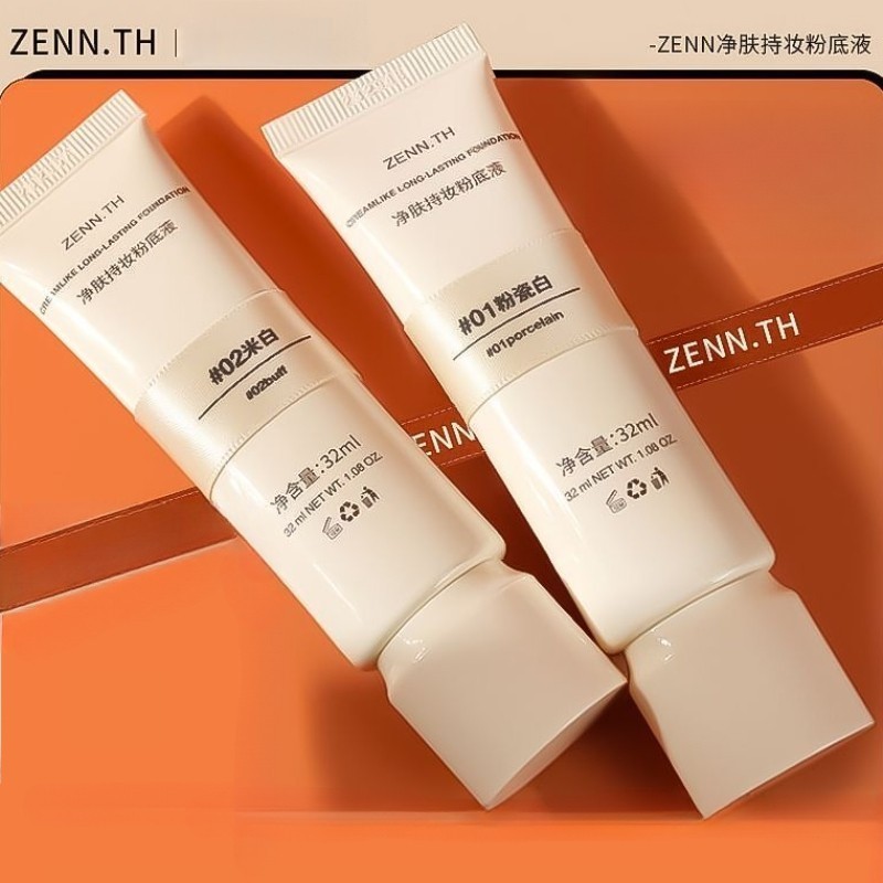 ZENN.TH Liquid Foundation 粉底液无暇不脱妆 For Dry And Oily Skin Cream Foundation For Combination Oily ...