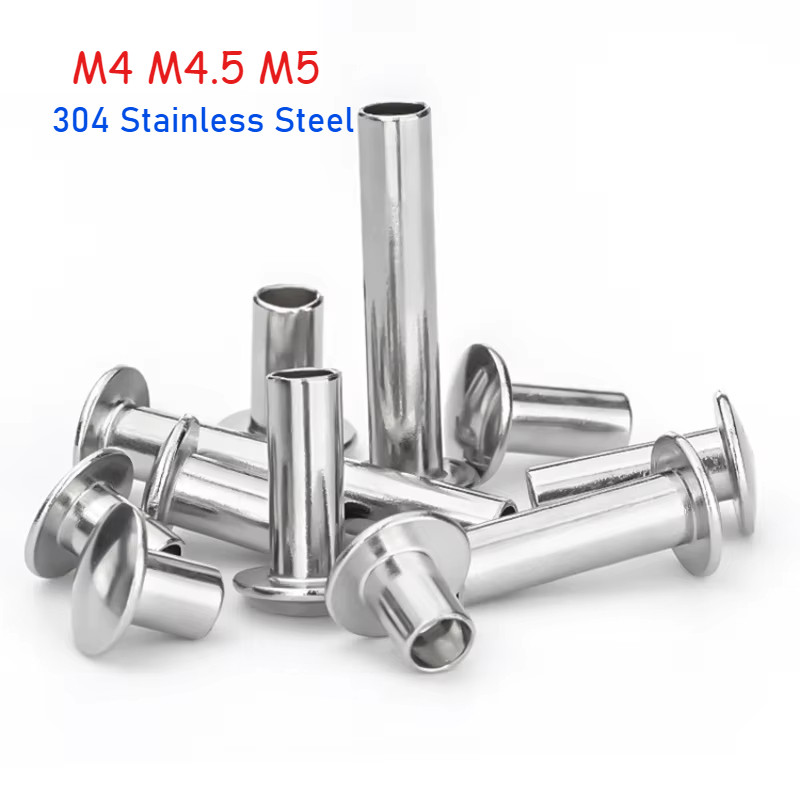 M4 M4.5 M5 304 Stainless Steel Flat Round Head Semi-Hollow Core Rivets ...