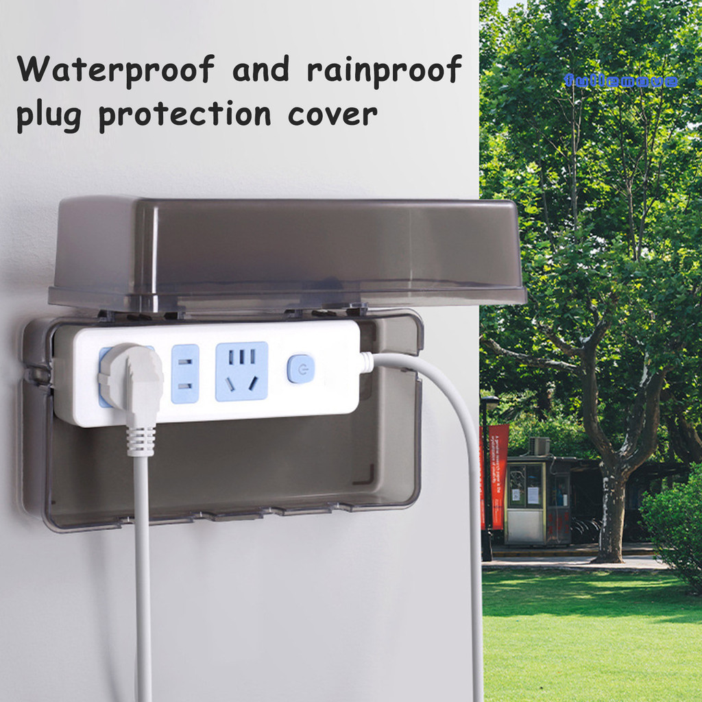 Fullemove Outdoor Waterproof Power Strip Box Rain-proof Weather Proof ...