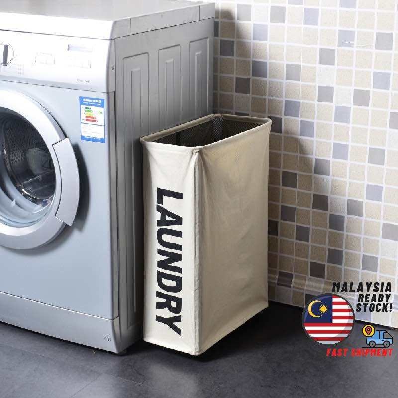 basket laundry basket Kain Nordik dilengkapi dengan bakul penyimpanan ...