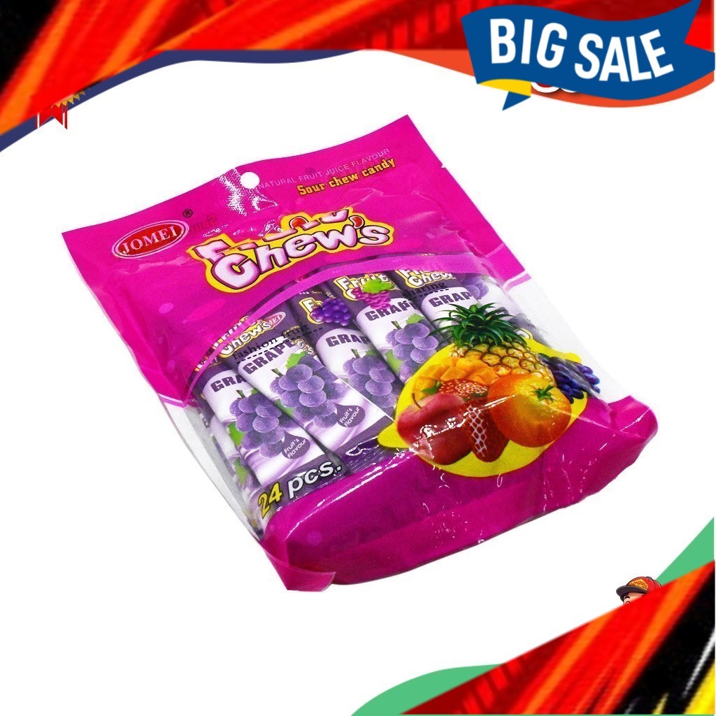 (24pcs) Gula-gula Kunyah Masam, Gula-gula Masam, Chew Sour Candy ...