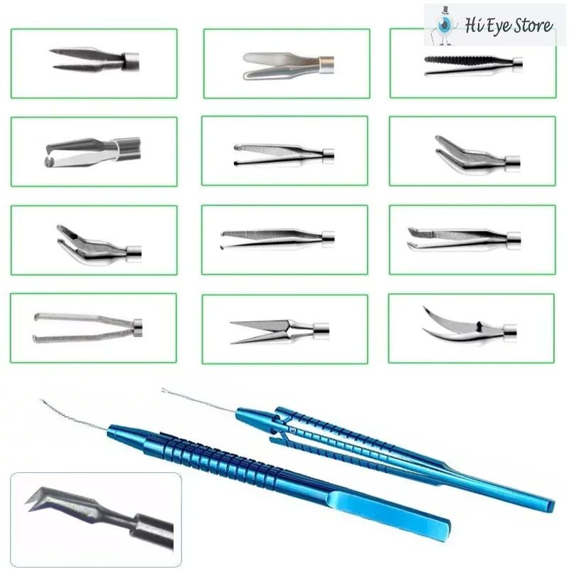 23G Capsulorhexis Forceps Retinal Forceps Gripping Serrated Forceps ...