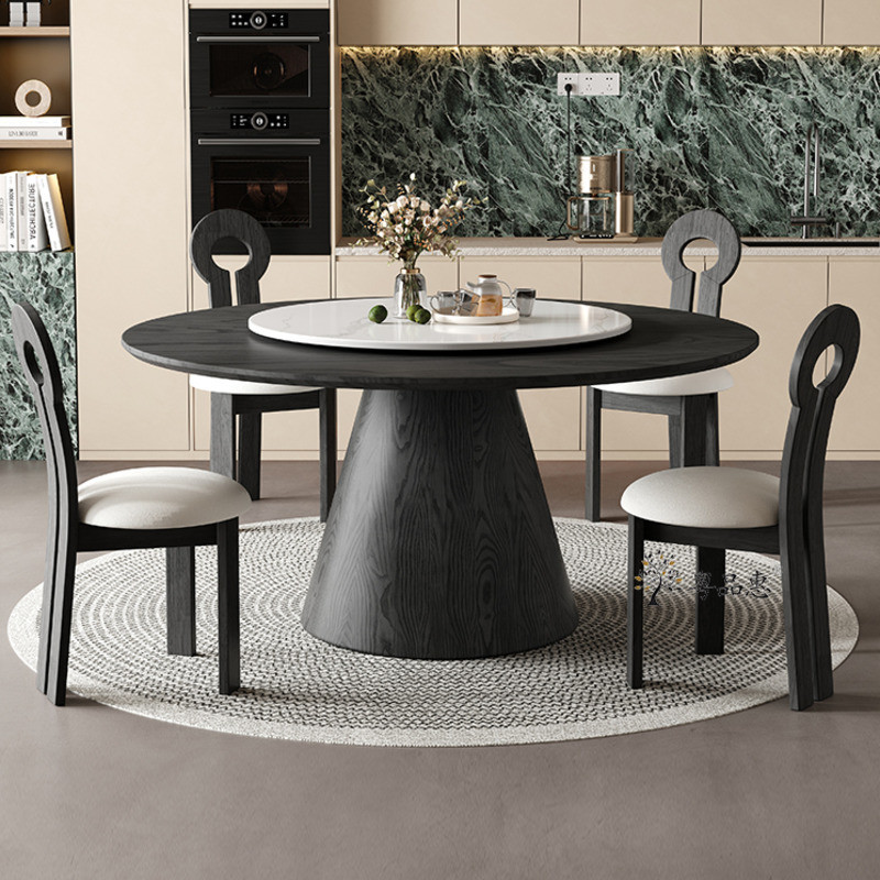 Middle Ancient Style All Solid Wood Round Dining Table Home Round Table ...