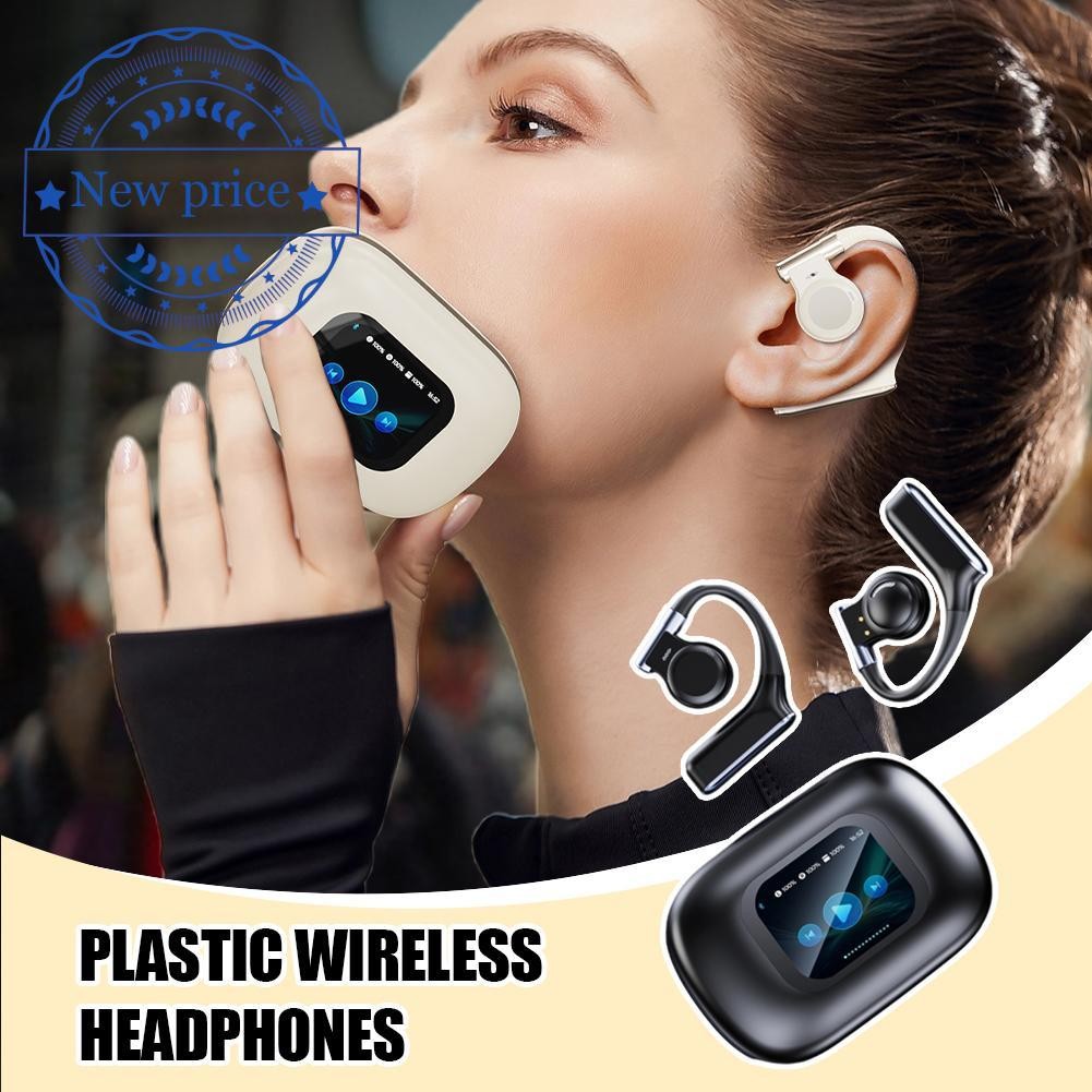 Plastic Wireless Headphones Language Translator Earbuds Audio Large ...