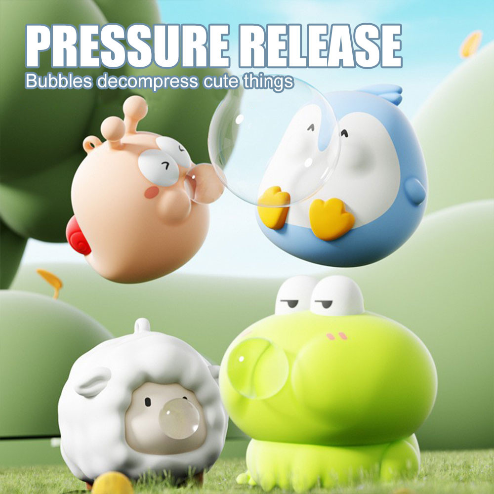 Bubble Squeeze Toys Squishy Stress Toys That Blow Bubbles When Squeezed ...
