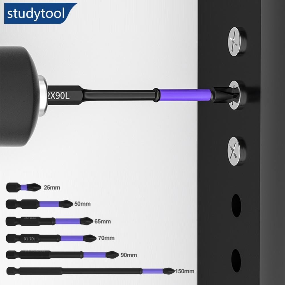 STUDYTOOL 1Pc Anti-Slip Cross Screwdriver PH2 Magnetic Batch Head PH2 Magnetic Batch Head Impact ...