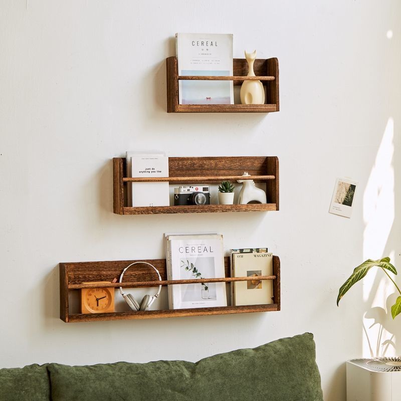Wall-Mounted Book and Newspaper Rack, Office Wall-Mounted Newspaper and ...