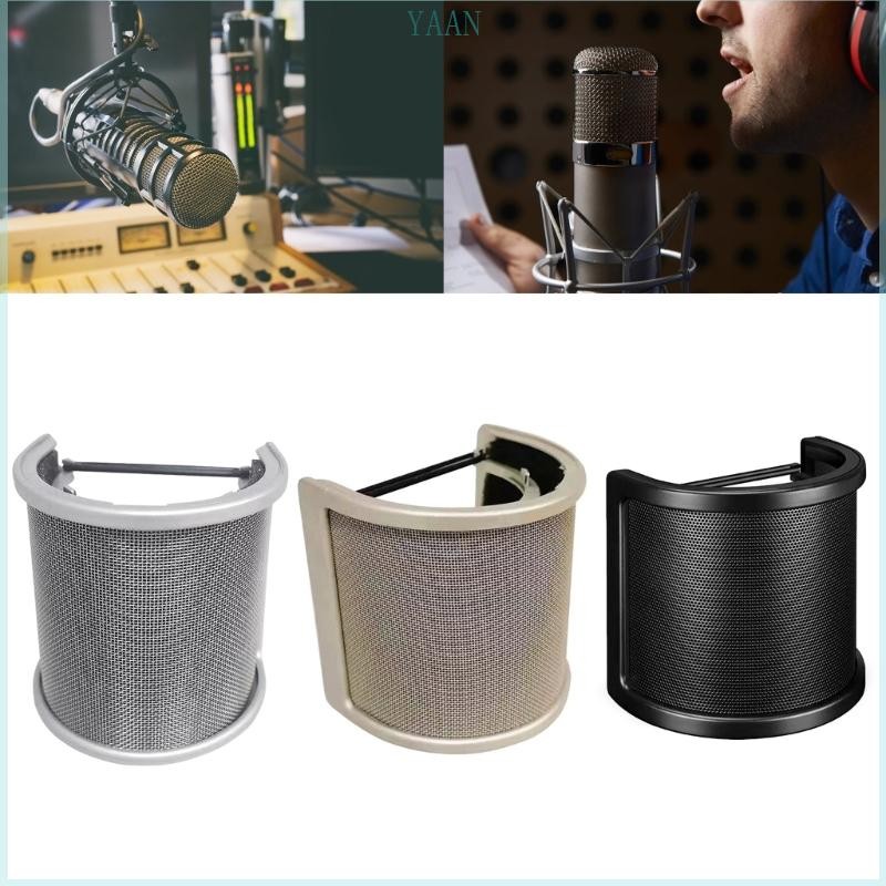 YAAN Popping Filter Micrphone Popping Screen with Metal Mesh Microphone ...