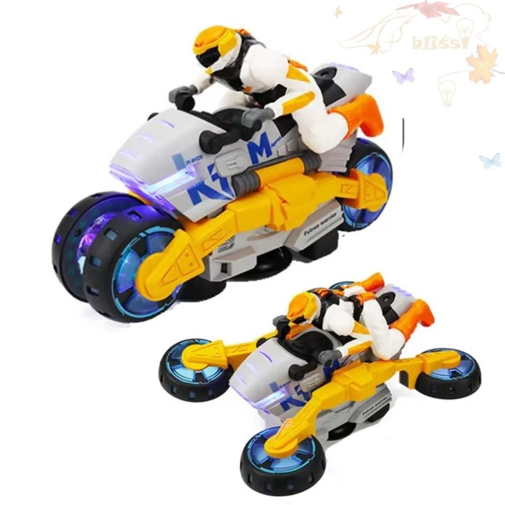 BLISS Deformation Motorcycle Toy, Dynamic Light Transformable Electric ...