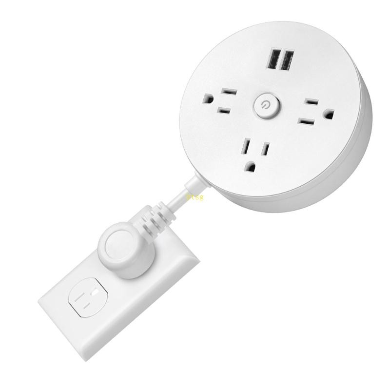 BT USB Power Panel Portable Wall Outlet Extender with Multiple Outlets ...