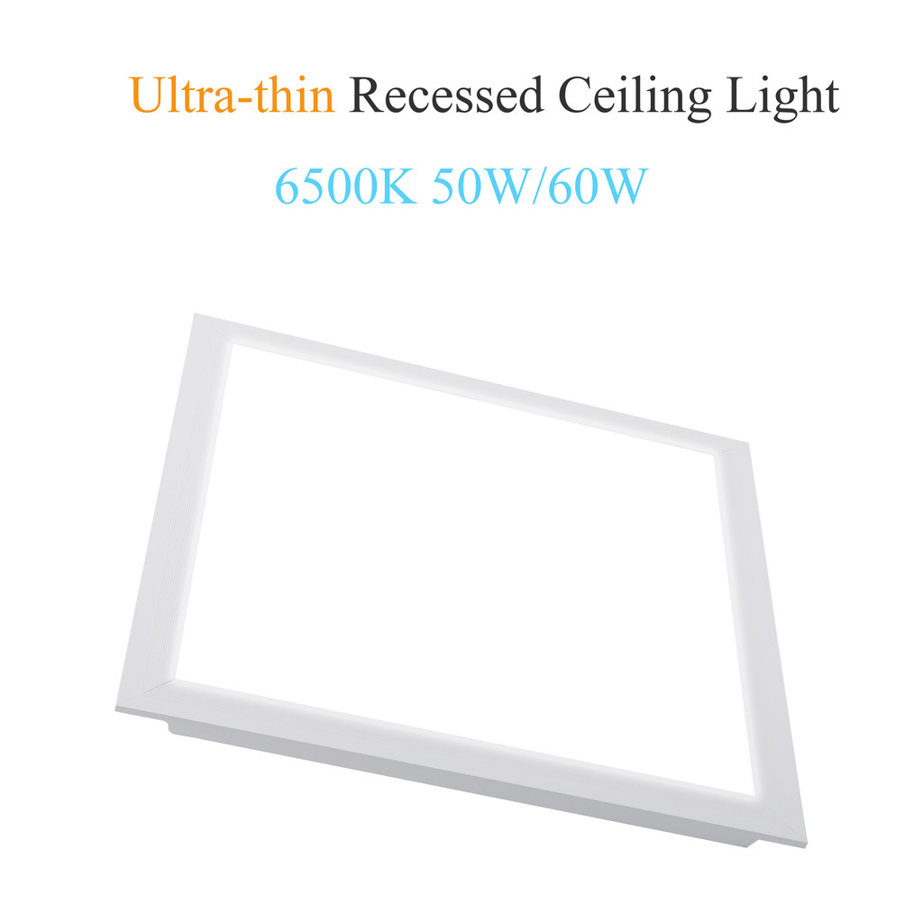 Square LED Flat Panel Light 50W 60W LED Integrated Drop Ceiling Light ...