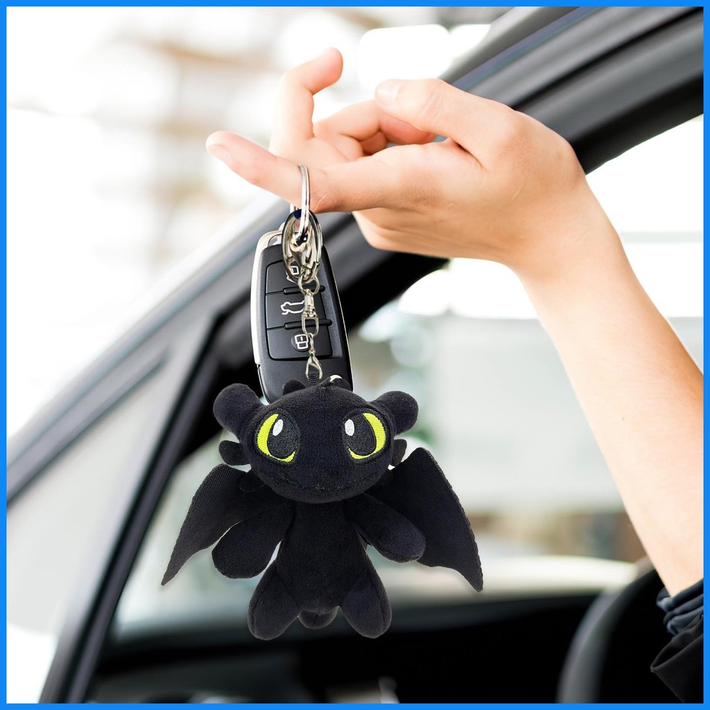 Plush Keychains for Backpacks 15cm Cute Toothless Dragon Toy Plush ...